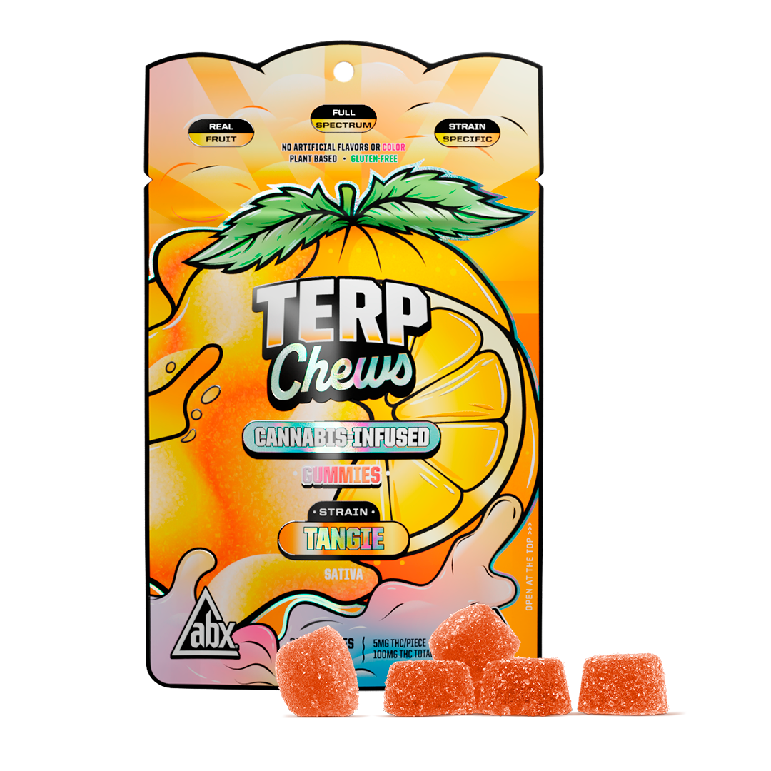ABX Terp Chews Tangie Gummies 100mg Cali Love abx-terp-chews-tangie-gummies-100mg-cali-love